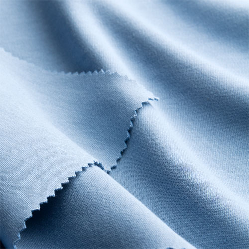 Bio-Interlock denim, Knitted, Fabrics, indigo-blue, Cotton,