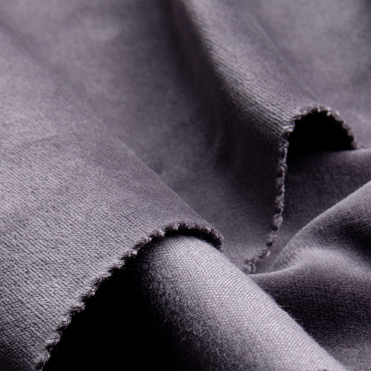 Bio-Nicky cosy slate, Strickstoff/Jersey, Baumwolle, dunkelgrau, 13...