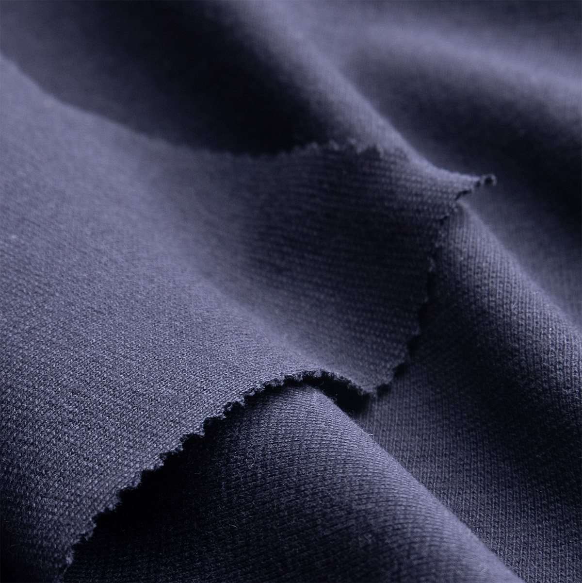 Bio-Rib-Jersey F14 marine, Rippen-Jersey / Bündchen Stoff, m...