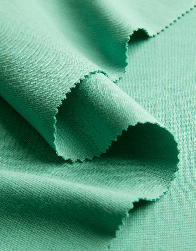 Bio-Rib-Jersey mint, Knitted, Fabrics, mint, Cotton, soft ri...