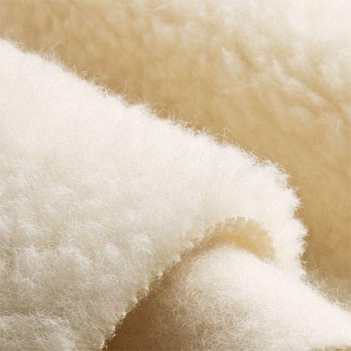 Bio-Teddy weiß, Teddy / Plüsch Stoff, naturweiß, Schurwolle,...