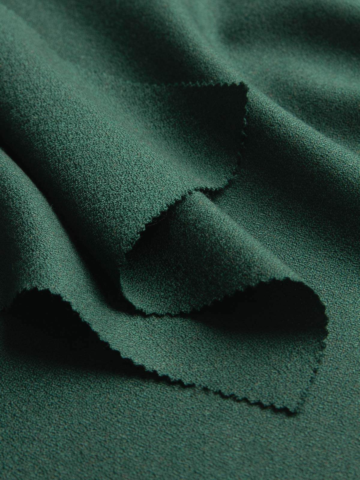 Caralana pinie, Reststück 300 cm, Krepp Stoff, smaragdgrün,