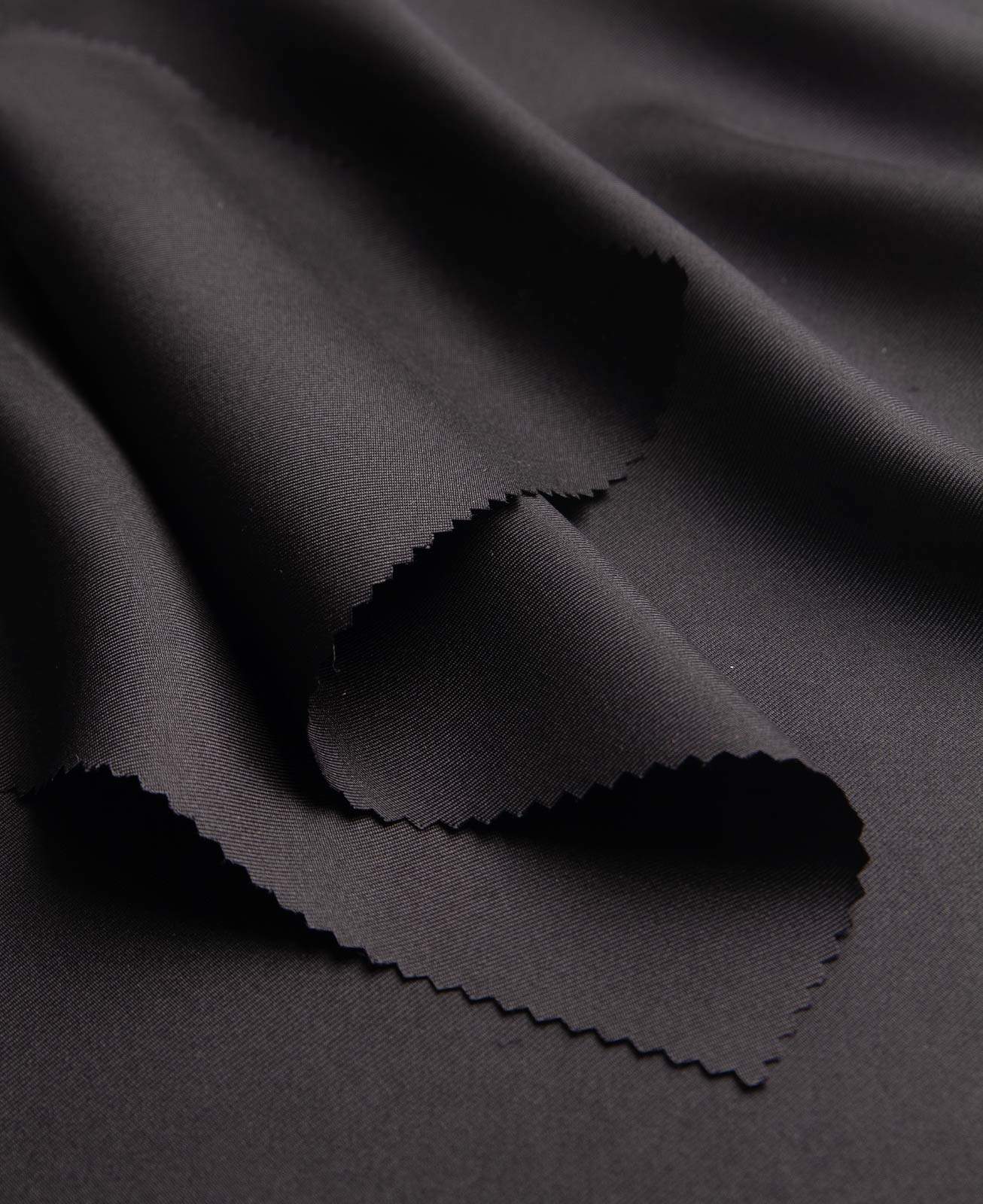 Neseta, Köper Stoff, Seide / Viskose Stoff Meterware, schwar...