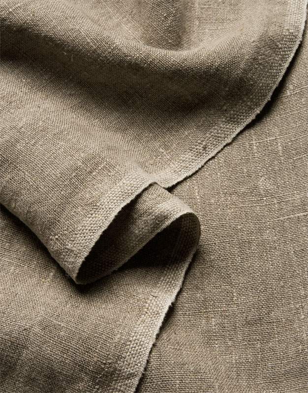 Lionel, Reststück 175 cm, Leinwandgewebe Stoff, natur-grau,