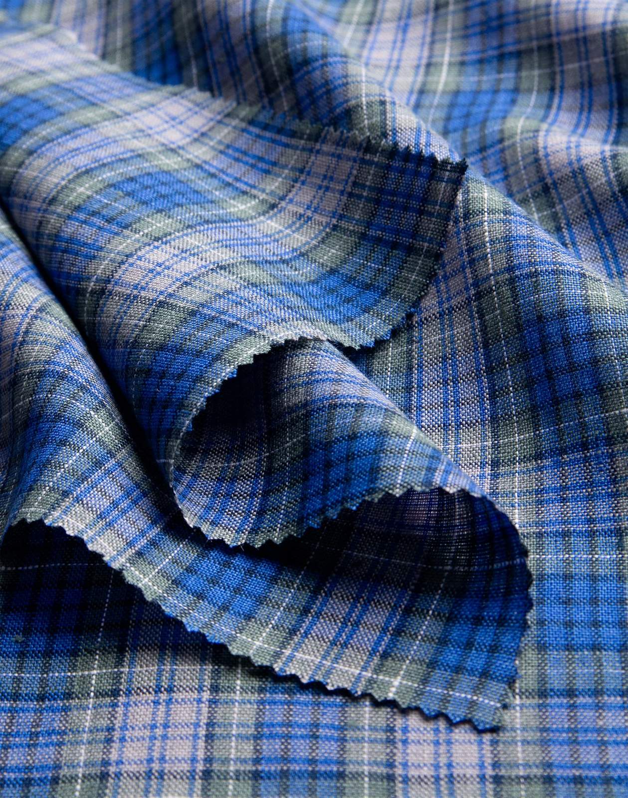 Celtic Cayla green, Reststück 280 cm, Gewebe, Leinen, mehrfarbig