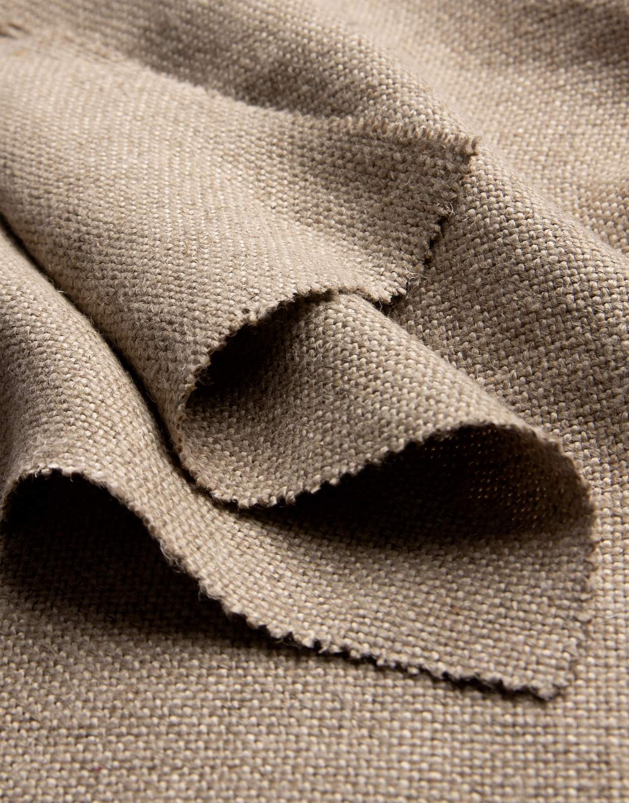 Leinencanvas, natur-braun, Leinen, Naturfarbener, leinig sch...