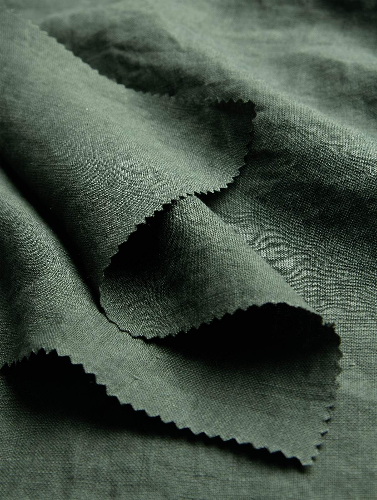 Linstone cedar, Leinwandgewebe Stoff, waldgrün, Leinen, fein...