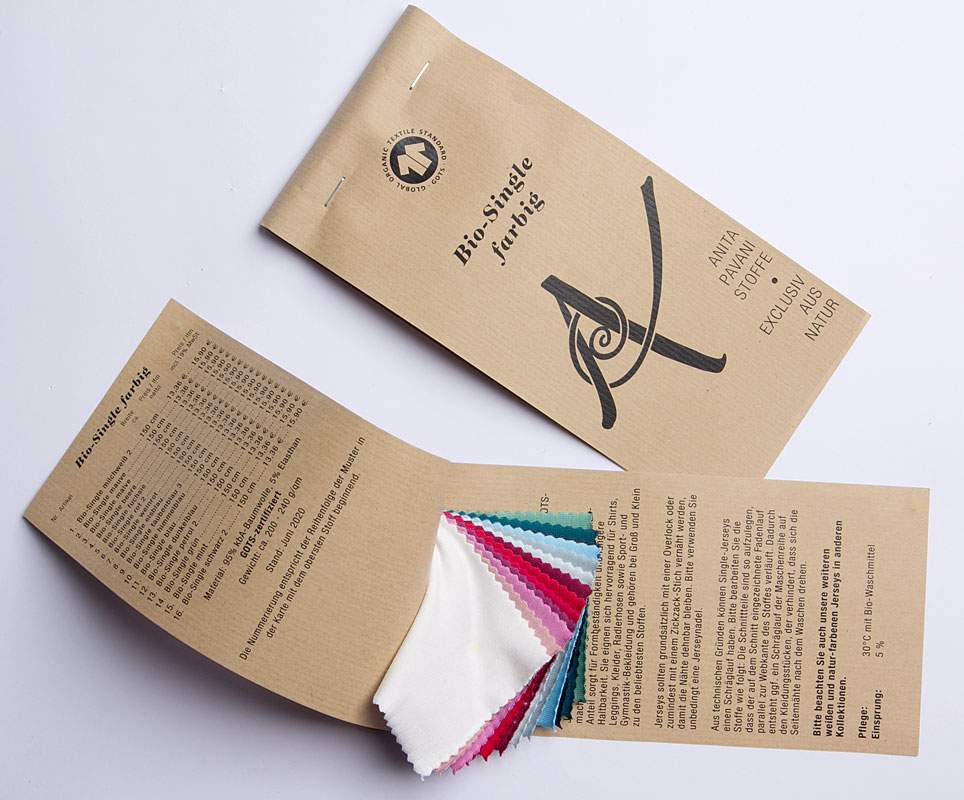 MK Bio-Singles farbig, Knitted, Musterkarten & Service, Samp...