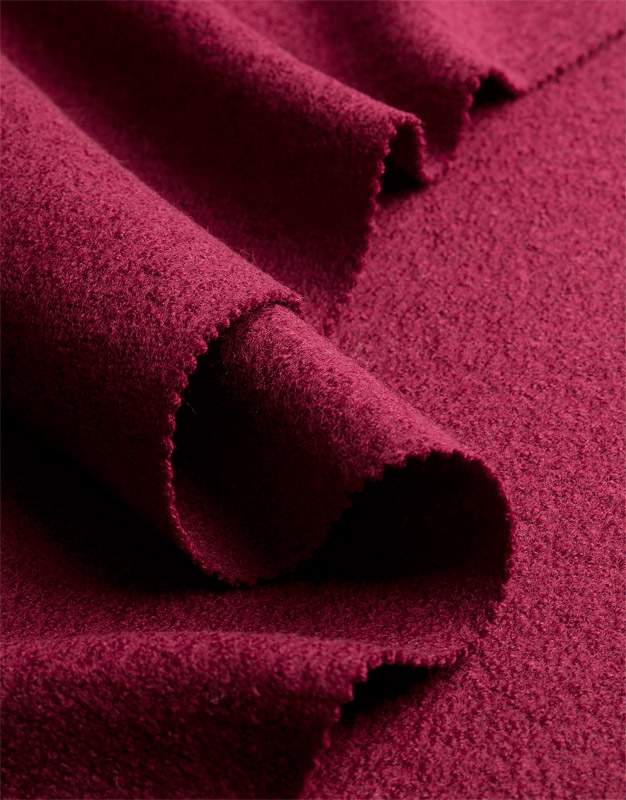 Merino-Feinwalk kirschrot, Knitted, Fabrics, cherry, Wool, V...