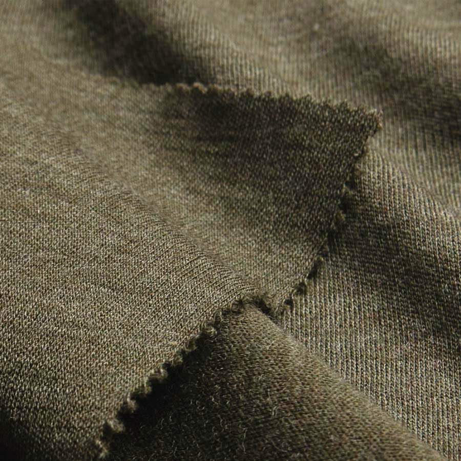 Merino-Interlock moos, Reststück 120 cm, Reste, moss green,