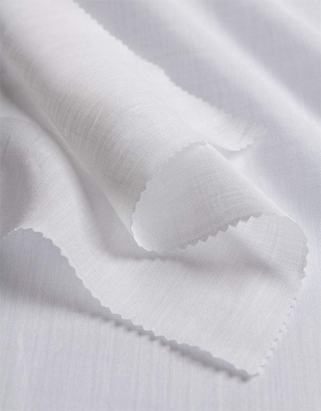 Ramie-Batist weiß 2, Woven (by the meter), Ramie, white, Ramie fabr...