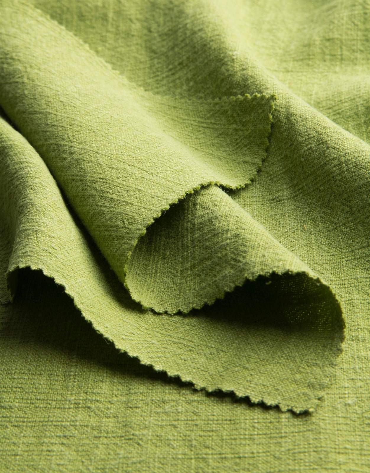 Ramieflame maigrün, Woven, Fabrics, green, Ramie, Dense rami...