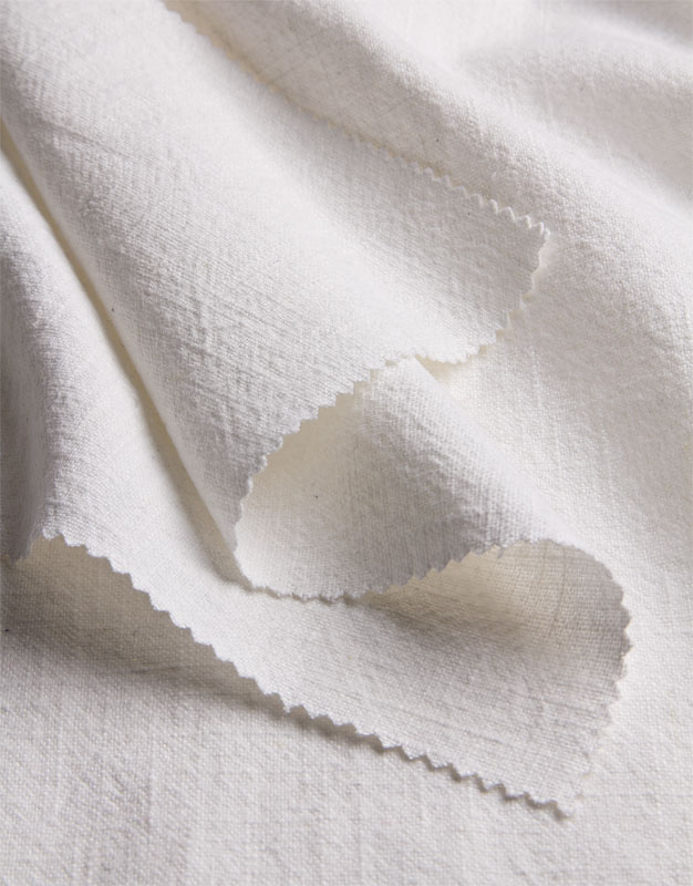 Ramieflame weiß, Woven (by the meter), Ramie, white, Ramie fabrics ...