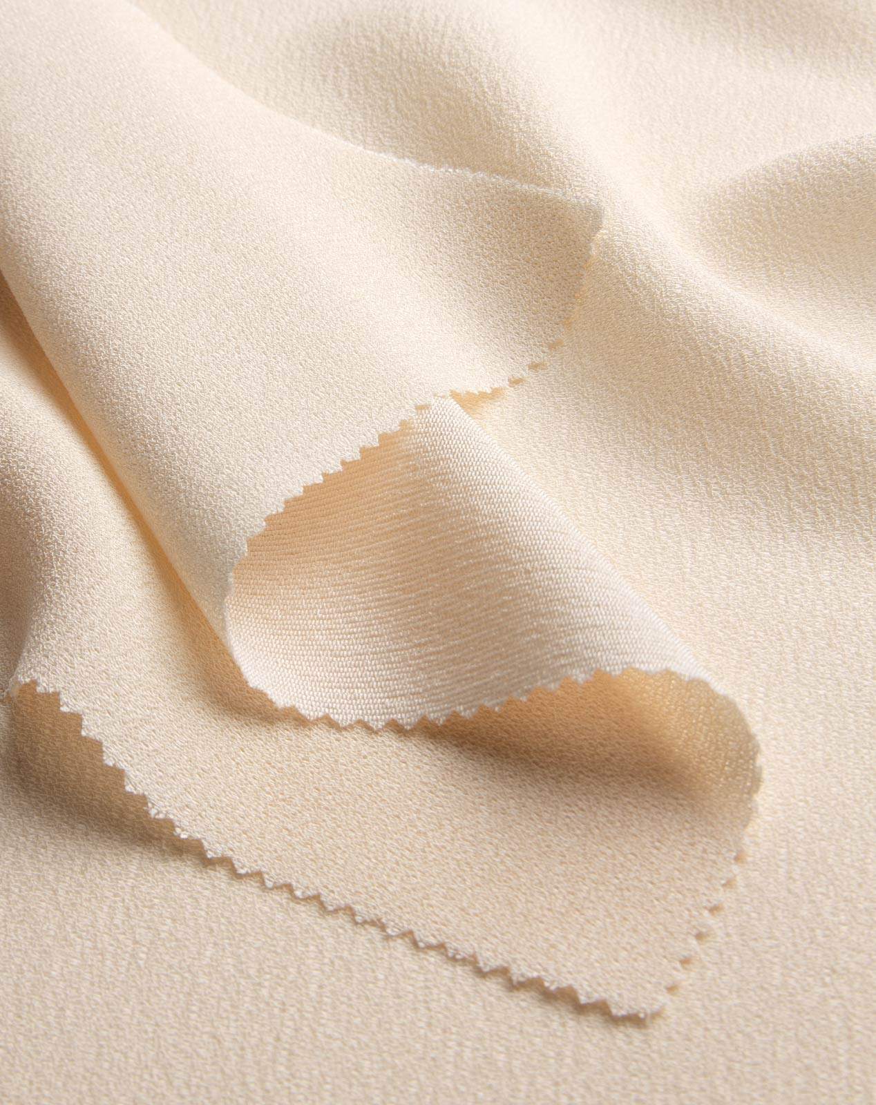 Seiden-Krepp, Rips Stoff, creme-weiß, Seide, Außergewöhnlich...