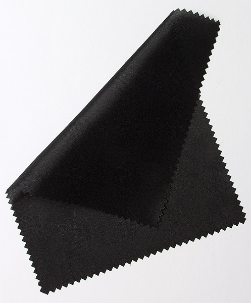 Pongé 8 / 140 schwarz, Woven, Fabrics, black, Silk, closely ...