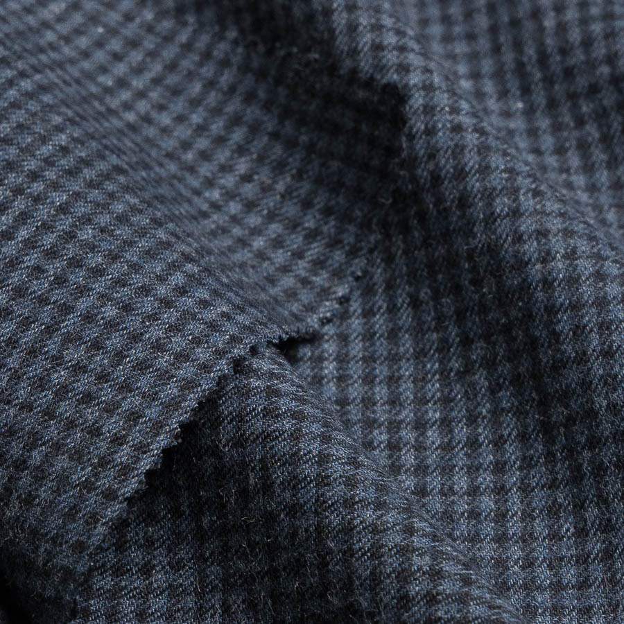 Valerina, Woven, Fabrics, blue, Cotton, Fine pepita pattern ...