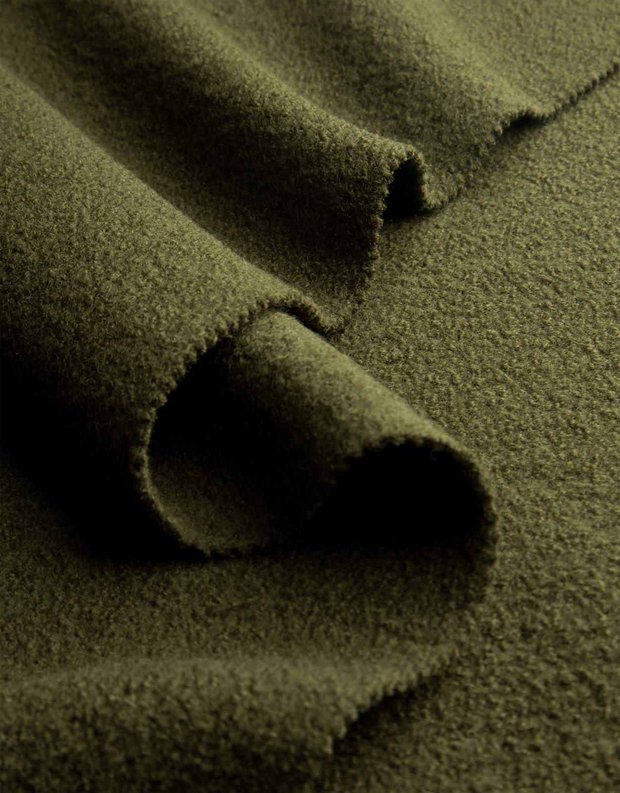 Wollwalk olive, Knitted, Fabrics, olive-green, Wool, soft wh...