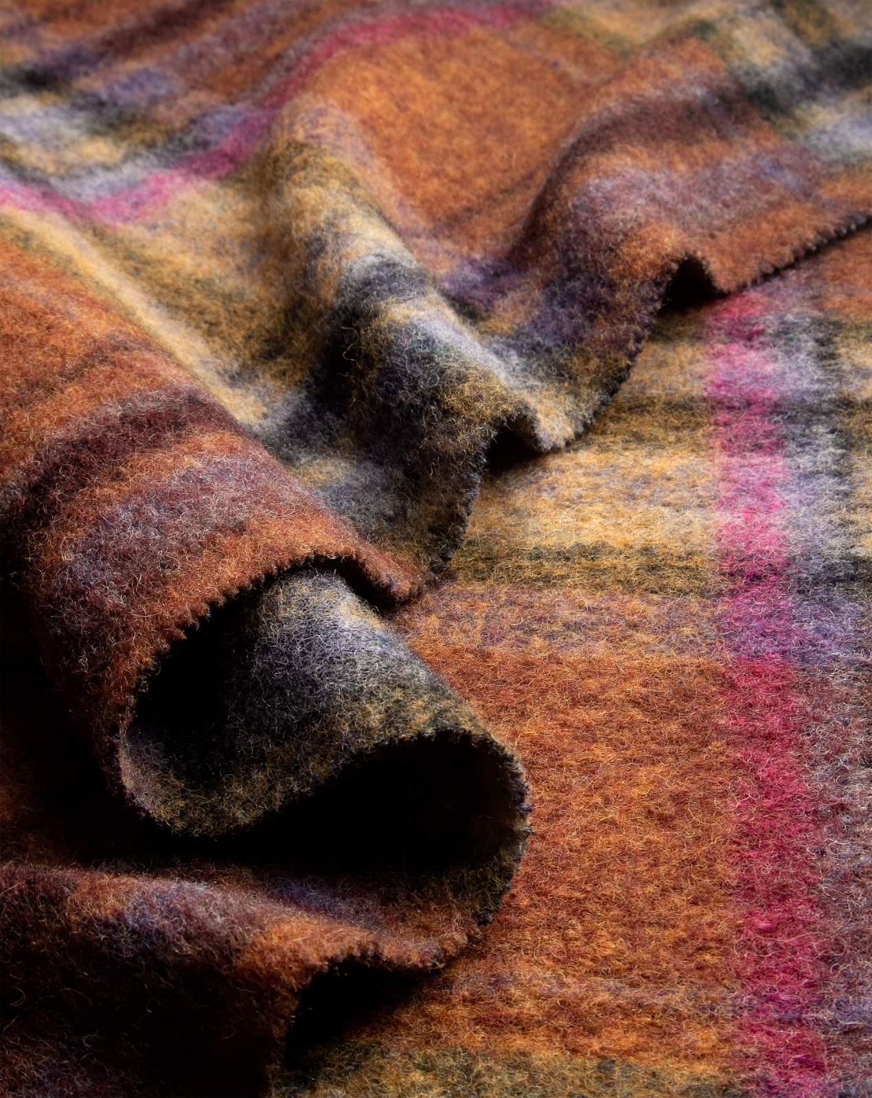 Bio-Lilakaro, Reststück 70 cm, Reste, multi colored, Wool, W...